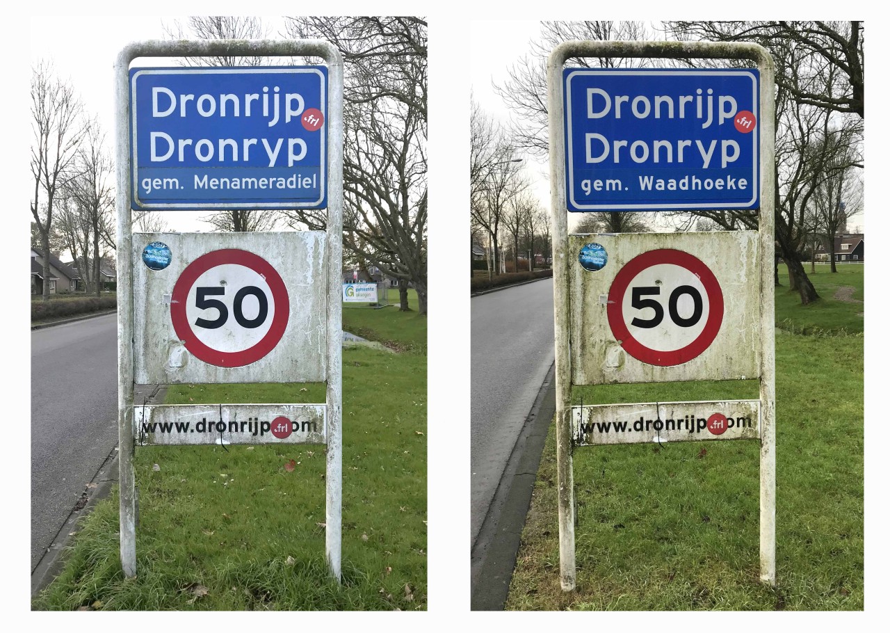 Toegangsborden Dronryp aangepast | Dorpsbelang Dronryp